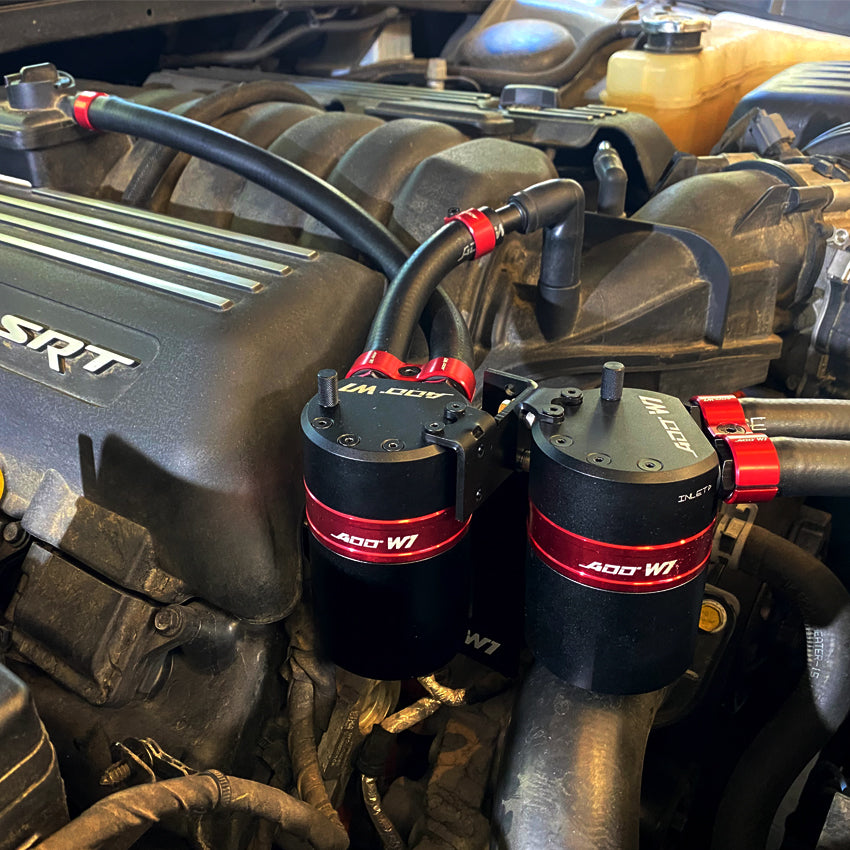 For Dodge Charger challenger / Chrysler 300C Baffled Oil Catch Can Kit ...