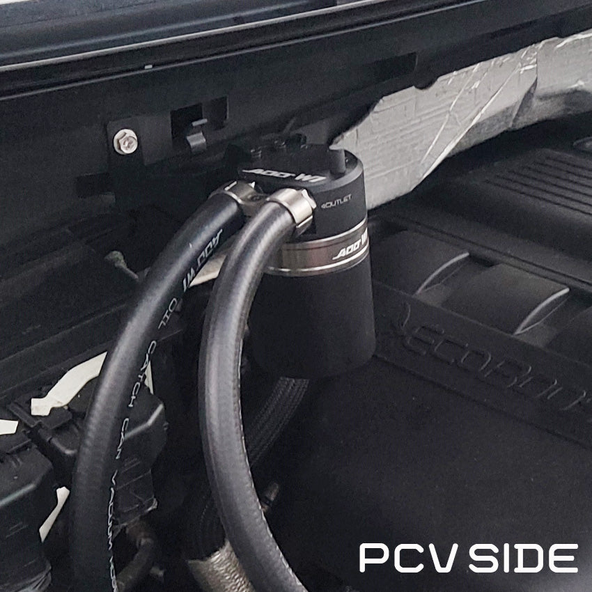 Ford F150 F 150 3.5L EcoBoost Baffled Oil Catch Can Kit, V3 2011-2014 ...